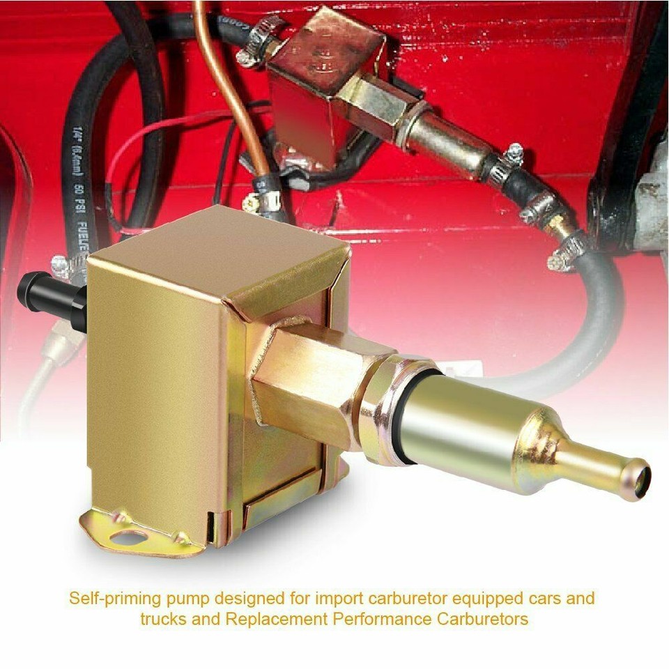 12V Electric Fuel Pump 2-4 PSI Universal Inline Low Pressure Gas Diesel ...