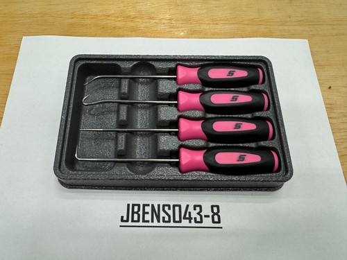 Snap-on Tools USA 4pc Pink Soft Grip Miniature Pick Set SGASA204CPM ...