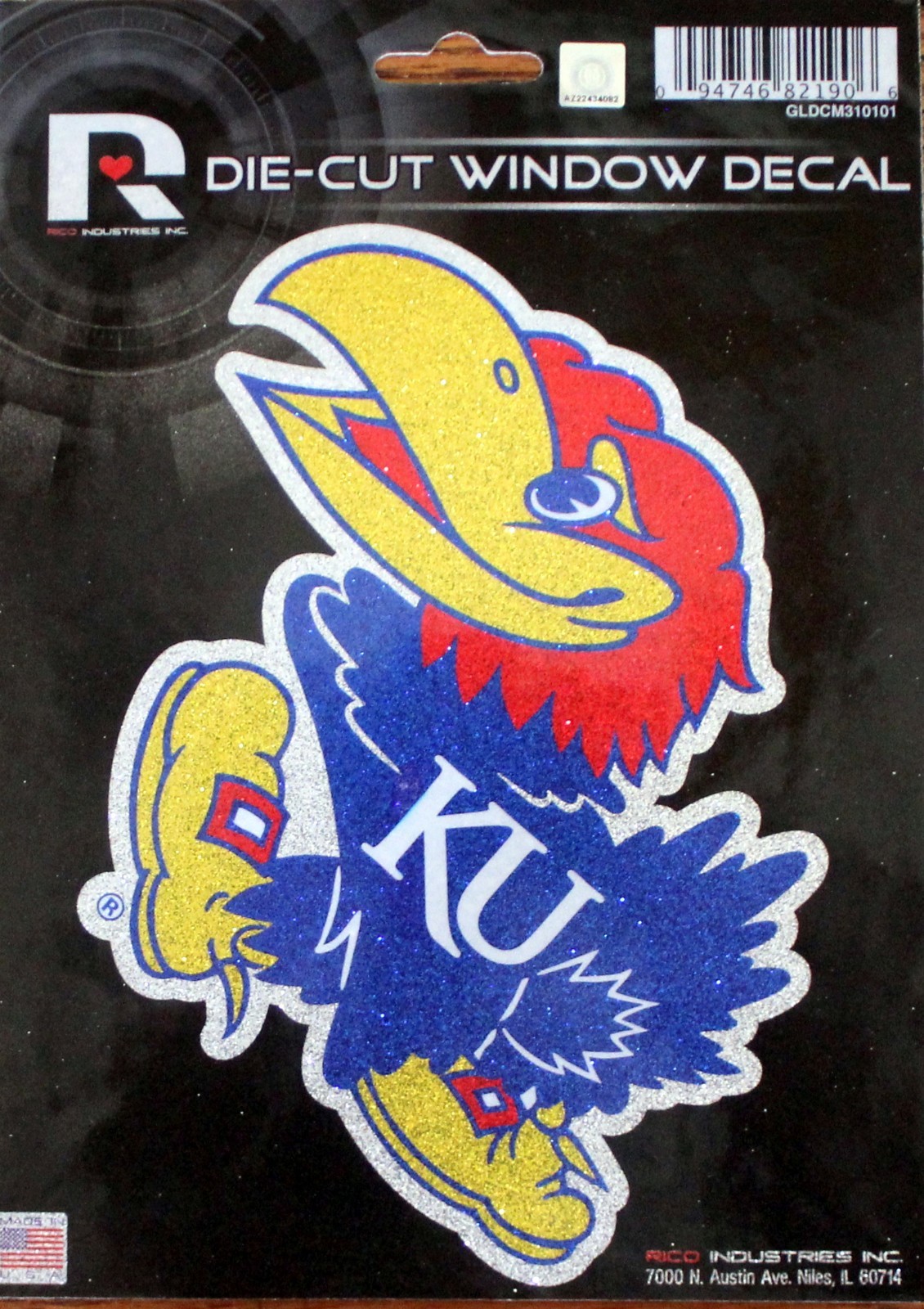 Kansas University Jayhawks Cut Window Decal College Car Sticker Made in ...