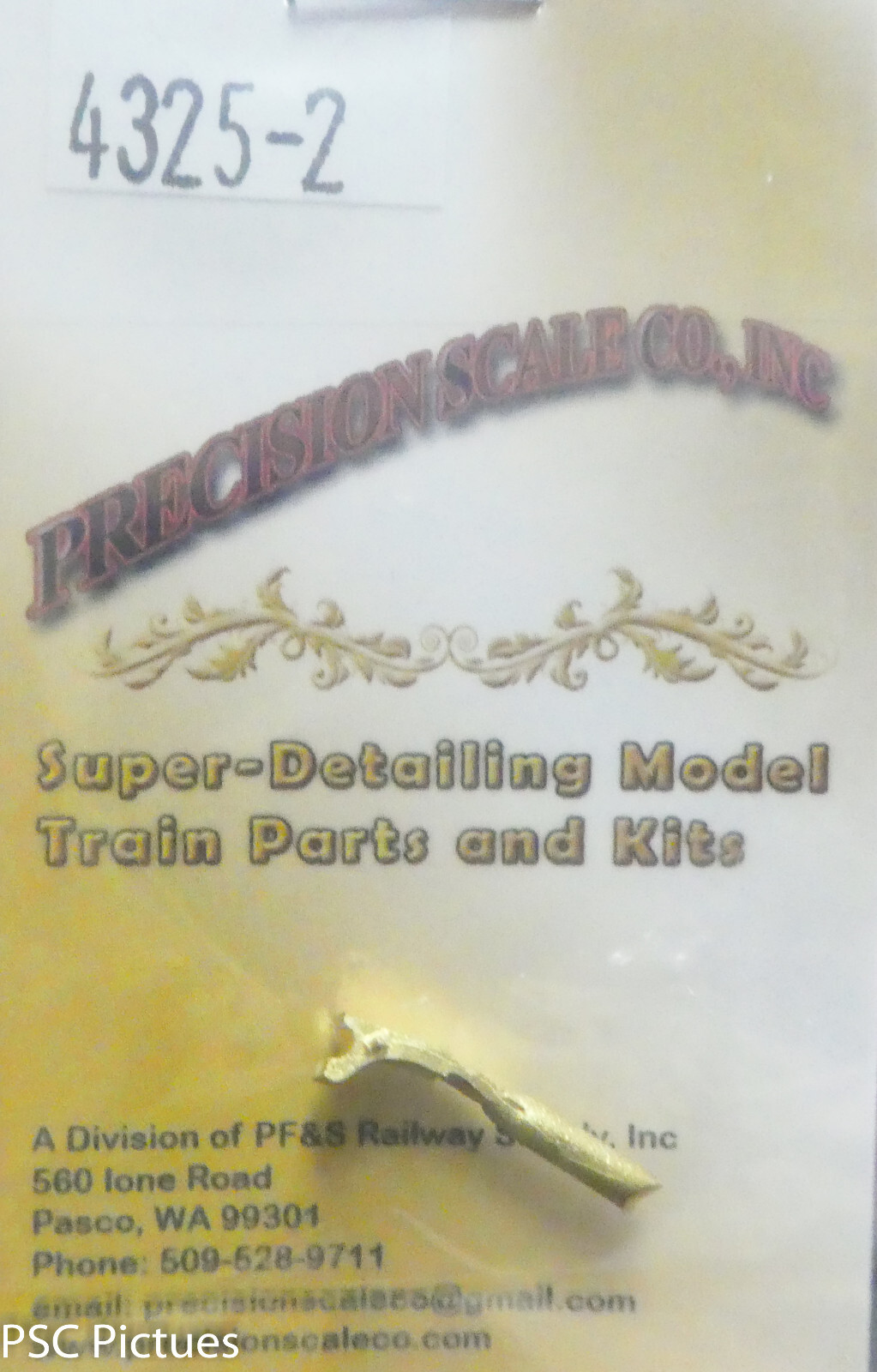 Precision Scale O #4325.2 Plate, Stoker Mounting for #4325 (Brass) | eBay