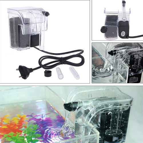 New Waterfall Hang On External Oxygen Pump Water Filter F Aquarium Fish ...