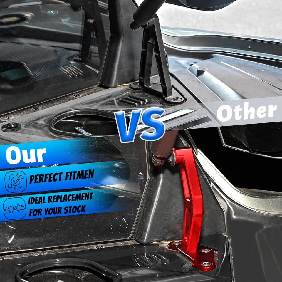 for Corvette C8 Stingray Z06 Z51 Rear Stand Bar Hatch Support Brackets ...