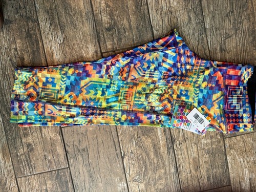 Lularoe Simply Comfortable Jade Activewear Stretch Aztec Design Capri ...