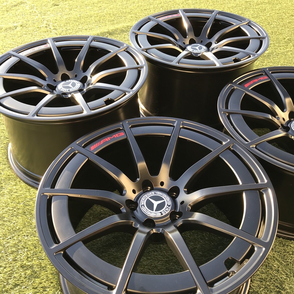 19 Mercedes AMG Rims Stock OEM Black Red AMG AMG GT GT63 GT53 GT43 4 ...