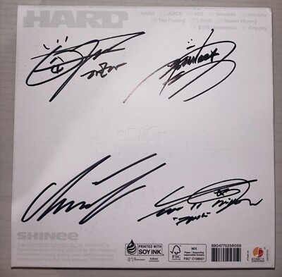 SHINee [HARD] All Member Autographed Signed Album | eBay