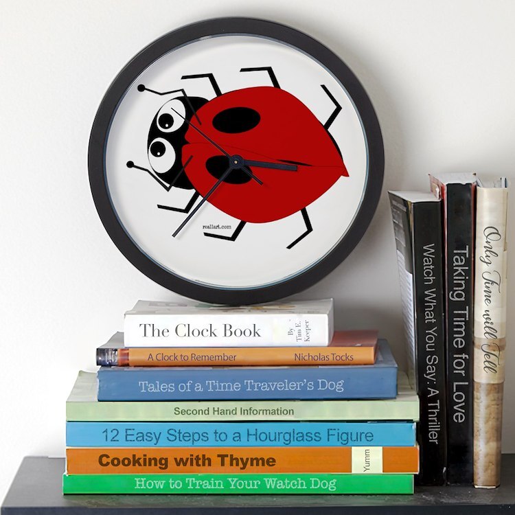 CafePress Lady Bug 10" Wall Clock (99062174) | eBay