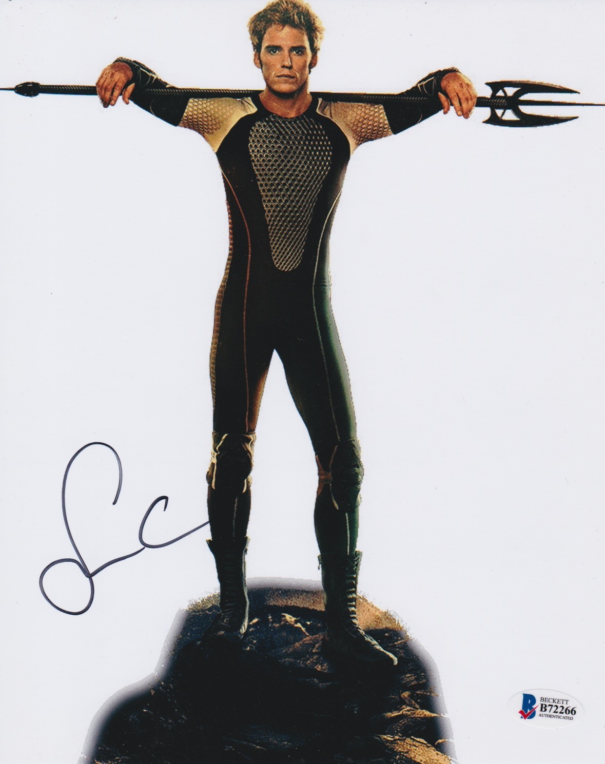 SAM CLAFLIN SIGNED 8X10 PHOTO THE HUNGER GAMES BECKETT BAS AUTOGRAPH ...
