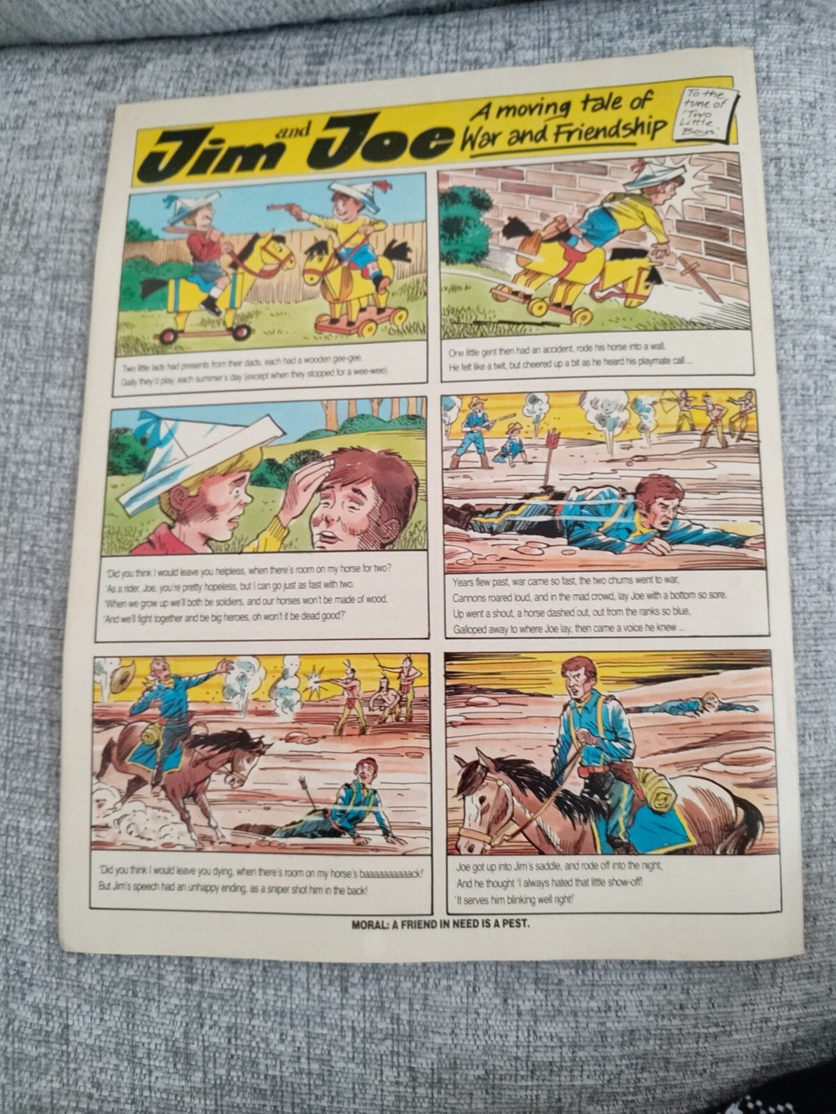 OINK! NO 20 SPECIAL WAR ISSUE A TRUE STORY 24TH JAN 1987 MAGAZINE COMIC ...