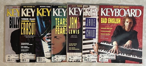 Keyboard Magazine 1990 Lot Of 7- Billy Joel, Vince Clark, Jane Child ...