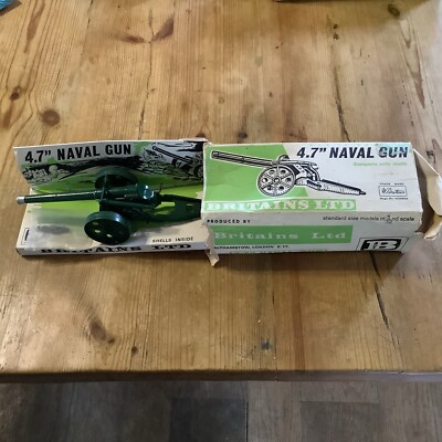 Britains 4.7" inch Naval Gun Model 9730 Boxed With Insert 1/32 Scale ...