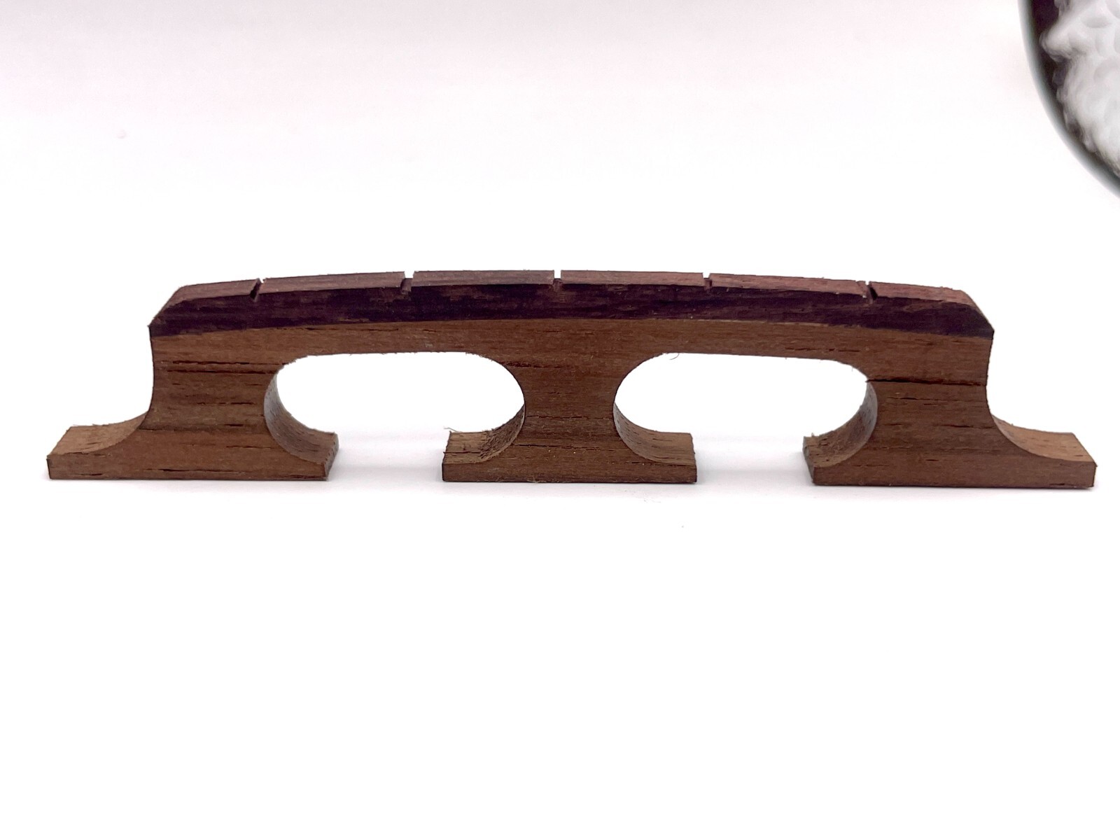 Radiused Banjo Bridge Old Walnut Richie Dotson Premium True Radius ...