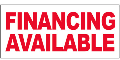 20x48 Inch FINANCING AVAILABLE Vinyl Banner Sign - wb | eBay