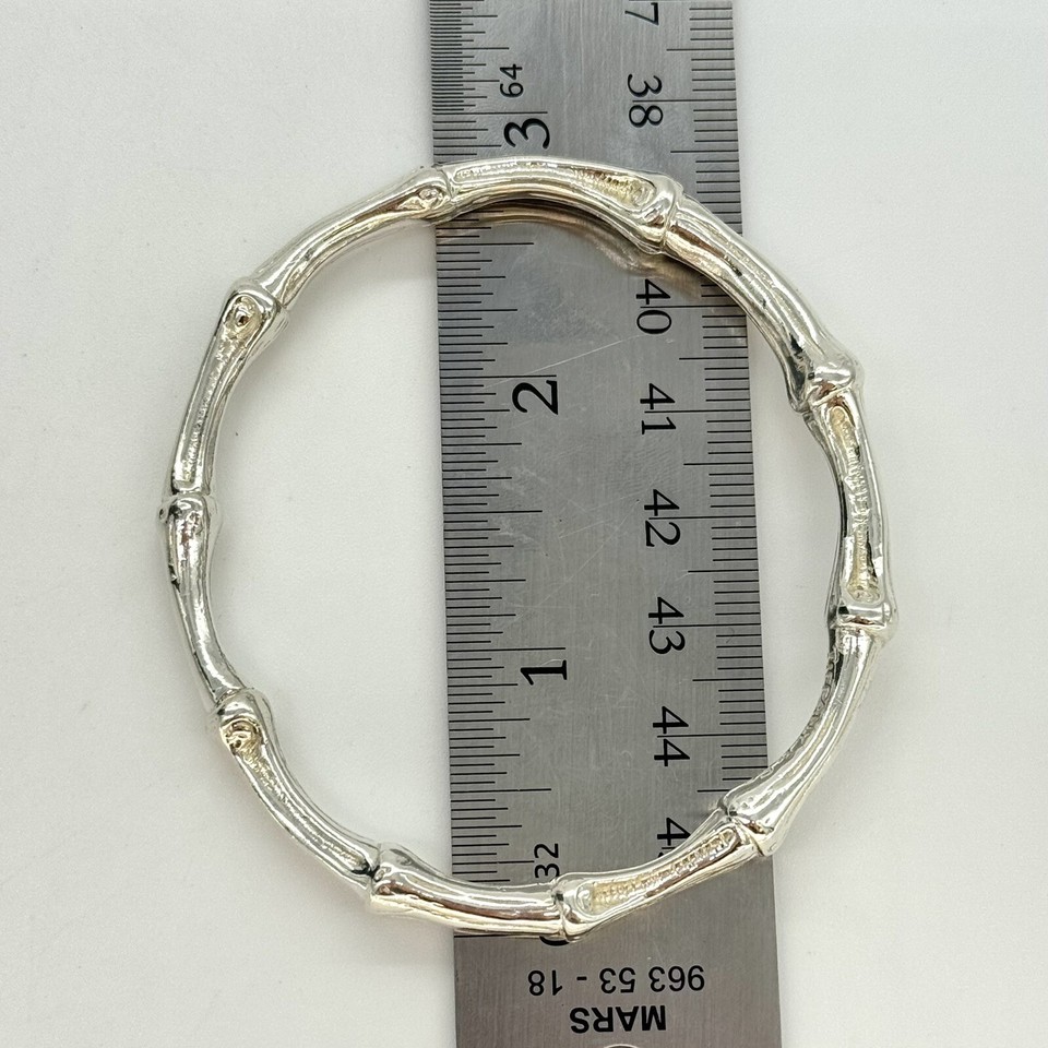 Tiffany & Co. Sterling Silver Bamboo Bangle 7" c. 1996 | eBay