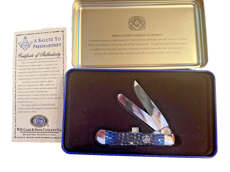 Case Trapper Knife Freemason Commemorative Knife 2012 | eBay