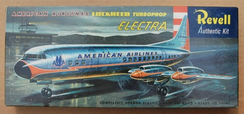 VINTAGE REVELL AA LOCKHEED ELECTRA (1957) COMPLETE WITH BONUS DODGERS ...