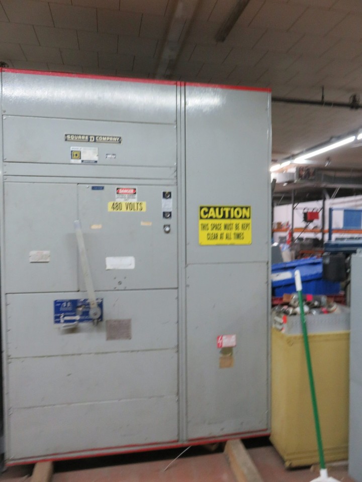 SQUARE D SWITCHGEAR SB-FE 2000 2000A 277/480V 3PH 4W FUSIBLE 1YEAR ...