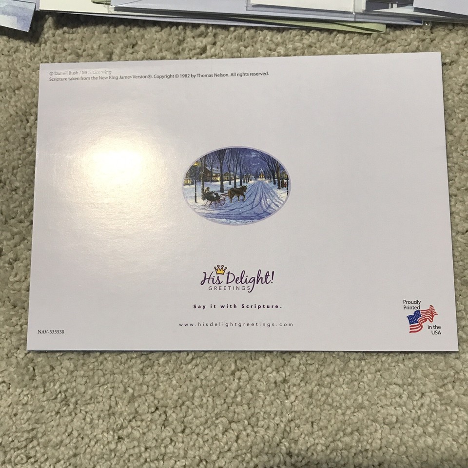 Lot of ~60 Christmas Cards From "His Delight Greetings" and Others W ...