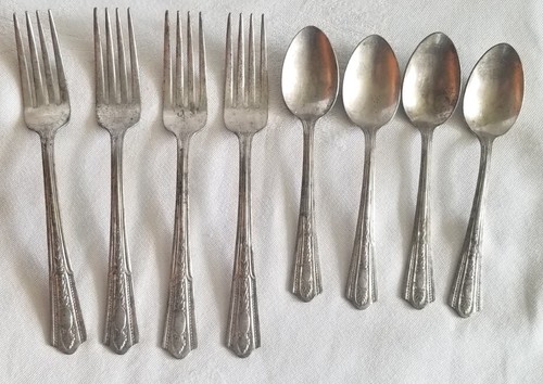 Antique Set Of 8 Malabar Plate Silver Plated Flatware | eBay