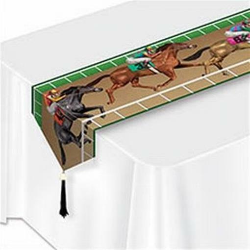 Printed Horse Racing Paper Table Runner Horse Birthday Party ...