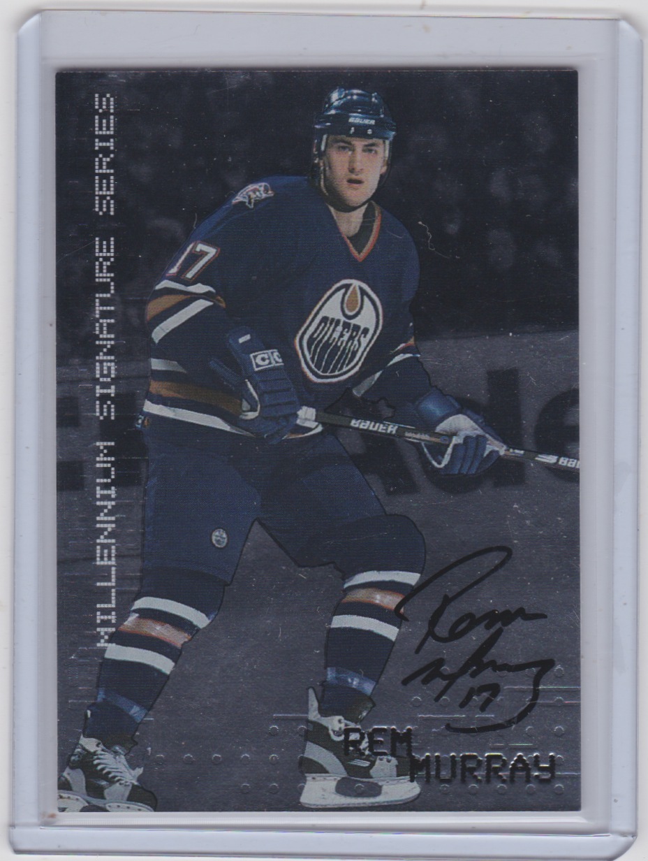 99-00 1999-00 BE A PLAYER MILLENNIUM REM MURRAY AUTOGRAPH 104 EDMONTON ...