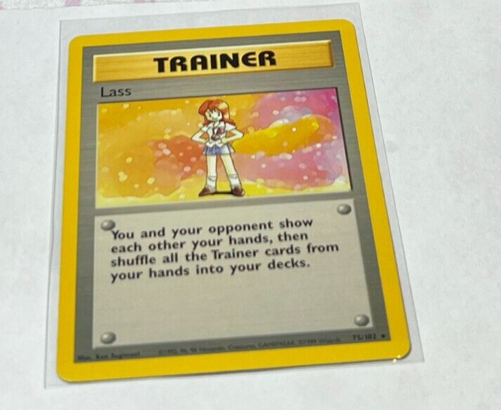 Pokémon TCG Lass Base Set 75/102 Regular Unlimited Rare | eBay