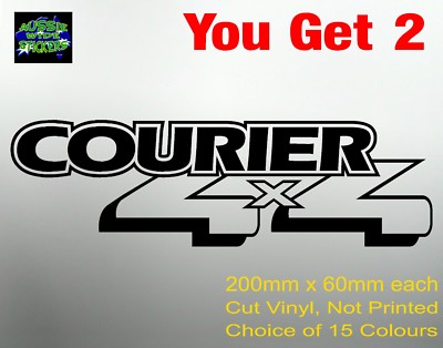 COURIER 4X4 Stickers gearbox bullbar Ute Decal for Ford 200mm (x 2 ...