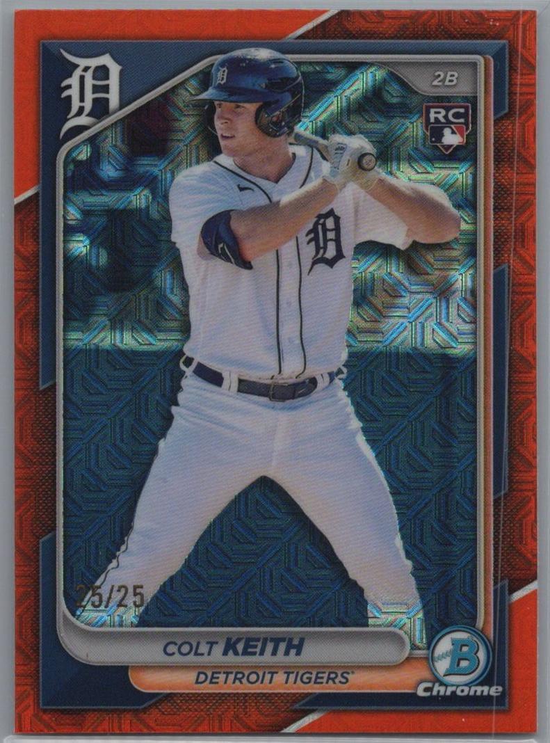 2024 Bowman Chrome - Colt Keith #34 Orange Mojo Refractor /25 (RC) for ...