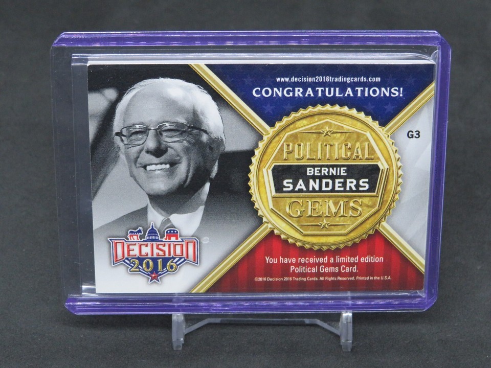 2016 DECISION BERNIE SANDERS POLITICAL GEMS USA BW | eBay
