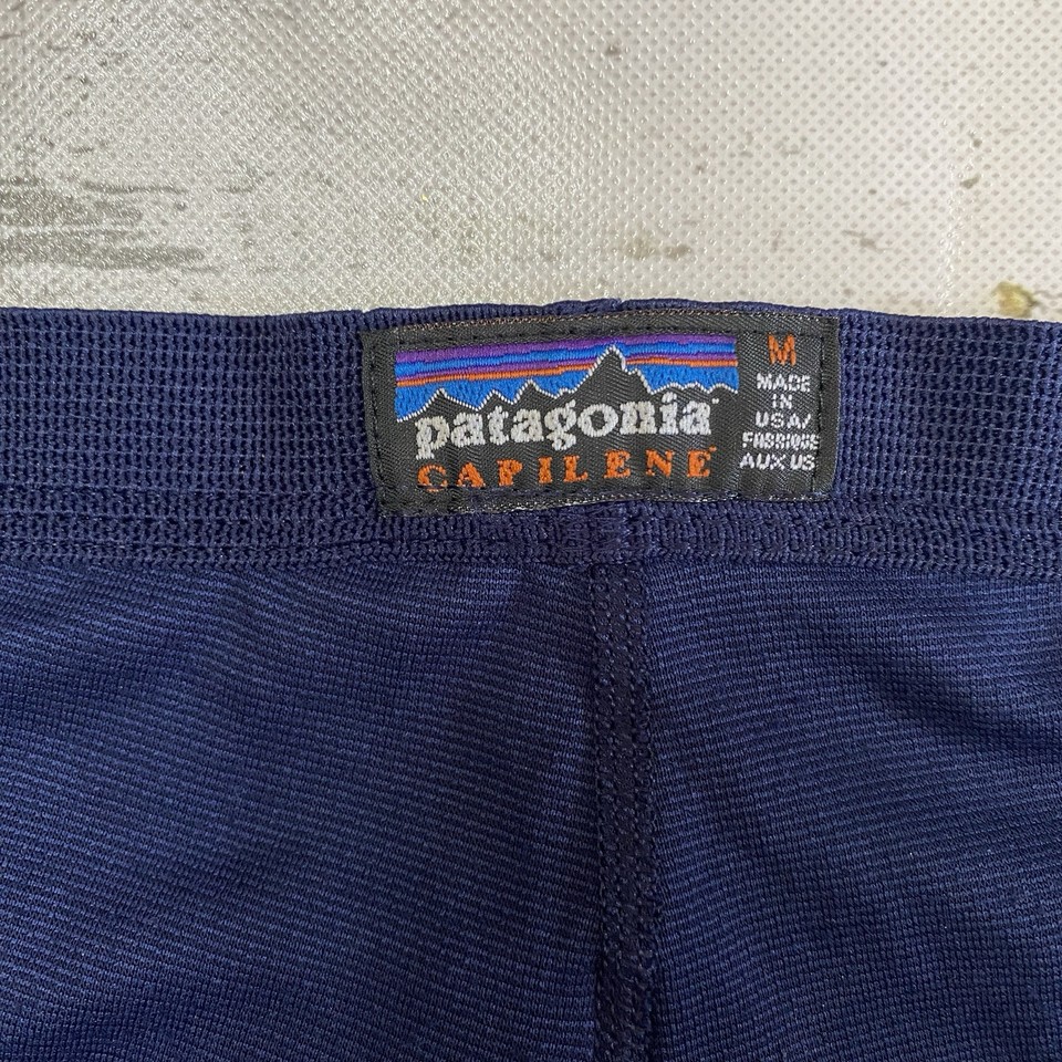 Patagonia Capilene Mens Medium Navy Blue Base Layer Long Johns Thermal ...