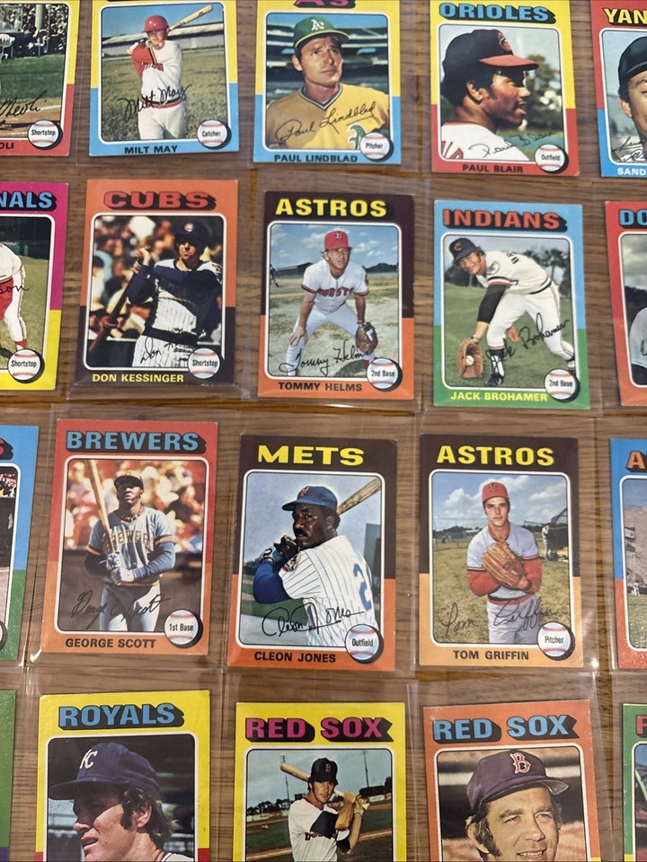 1975 Topps Mini Baseball Card Lot (x100) VG-EX • No Duplicates | eBay