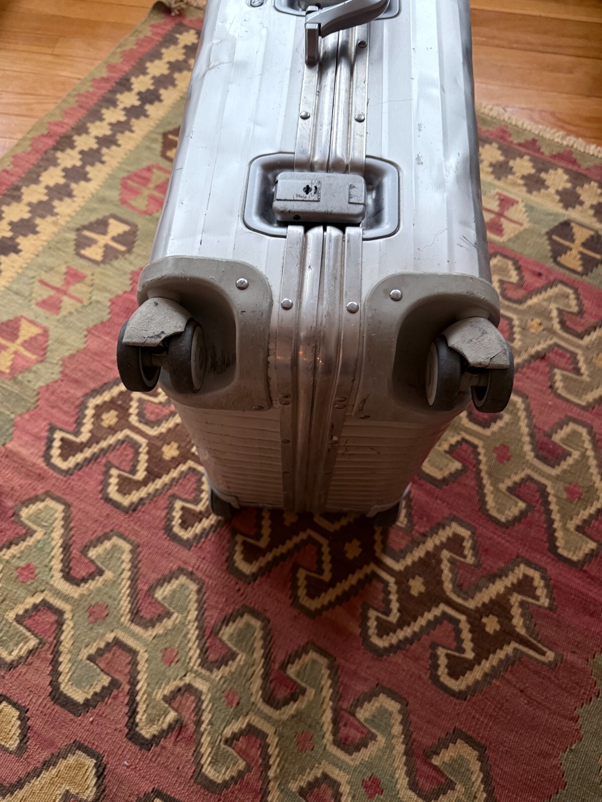 Vintage Rimowa Silver Aluminum Luggage 28” 4 Wheeled Rolling Suitcase ...