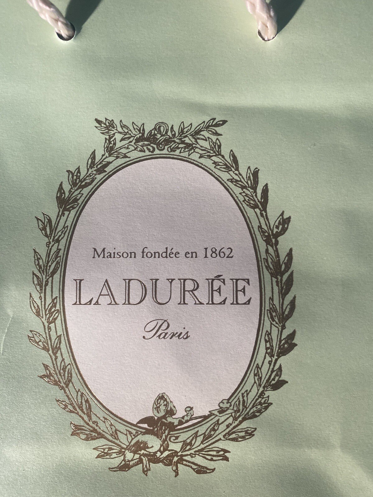 Laduree Shopping Bag Tote Gift Bag Mint Green, Small 8x8x4 | eBay