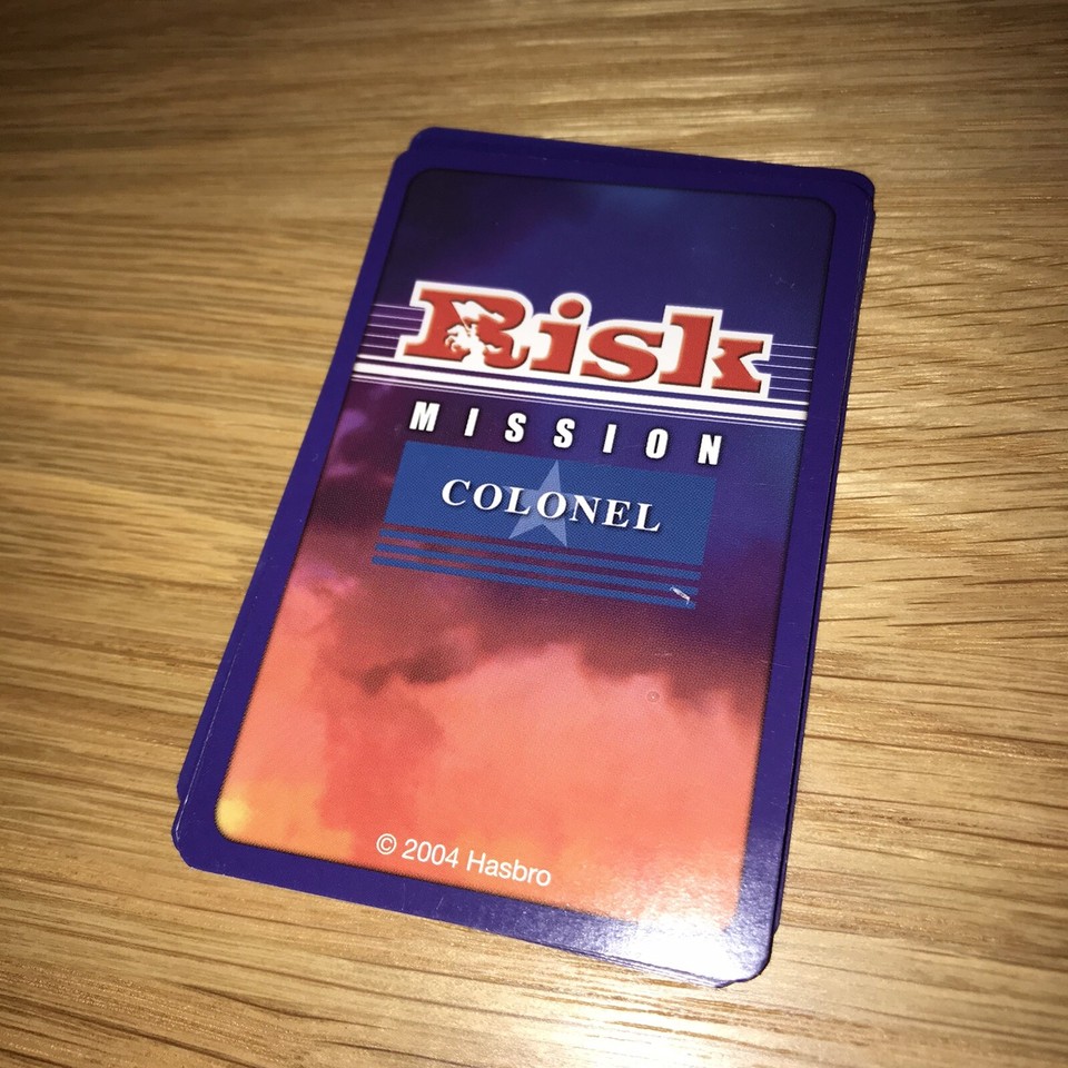 RISK PARKER GAME 2004 SPARE REPLACEMENT PIECES MISSION CARDS FIGURES ...