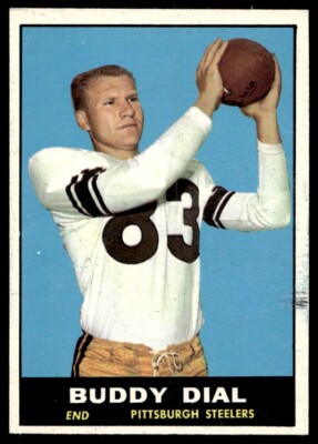 1961 Topps Buddy Dial / RC Pittsburgh Steelers #107 | eBay