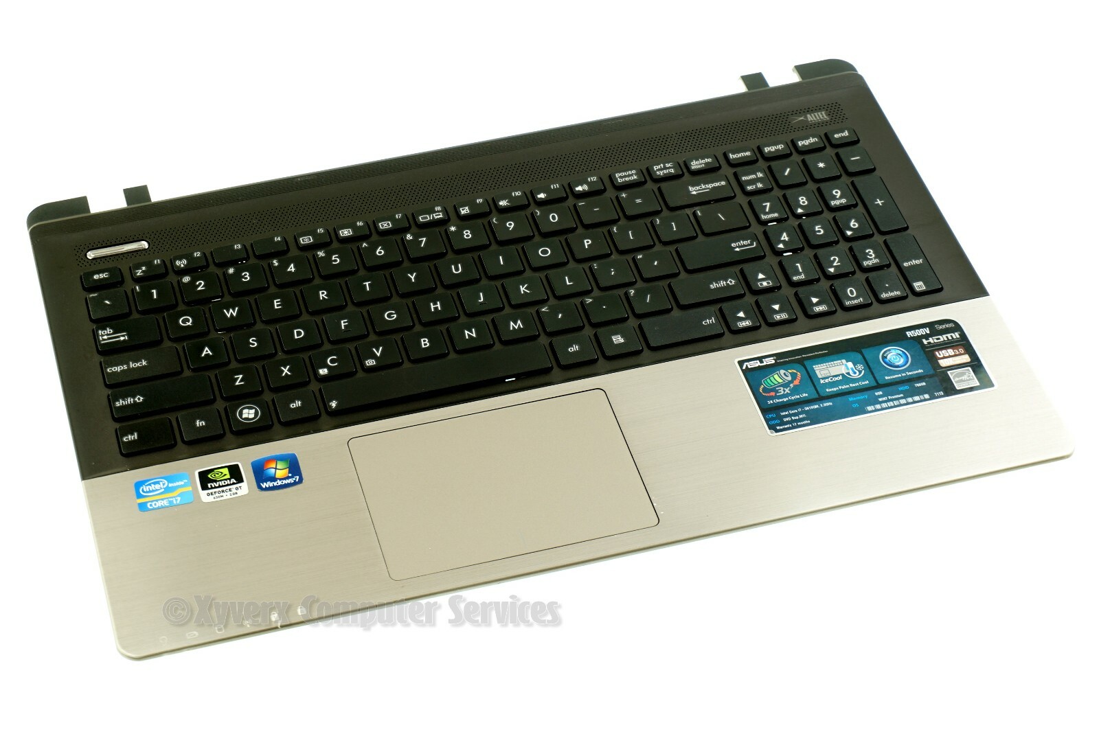 13N0-M7A0711 13GN8D1AP051-1 ASUS TOP COVER W/K R500V R500VM-MS71 READ(C ...