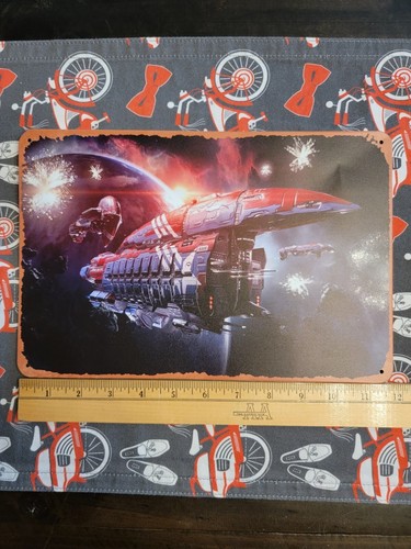 Sci-fi Spaceship Galaxy Art Metal Tin Sign Galactic Space Battle | eBay