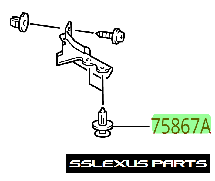 2006-2013 Lexus IS250 IS350 Rear Rocker Panel Mud Guard Clip ...