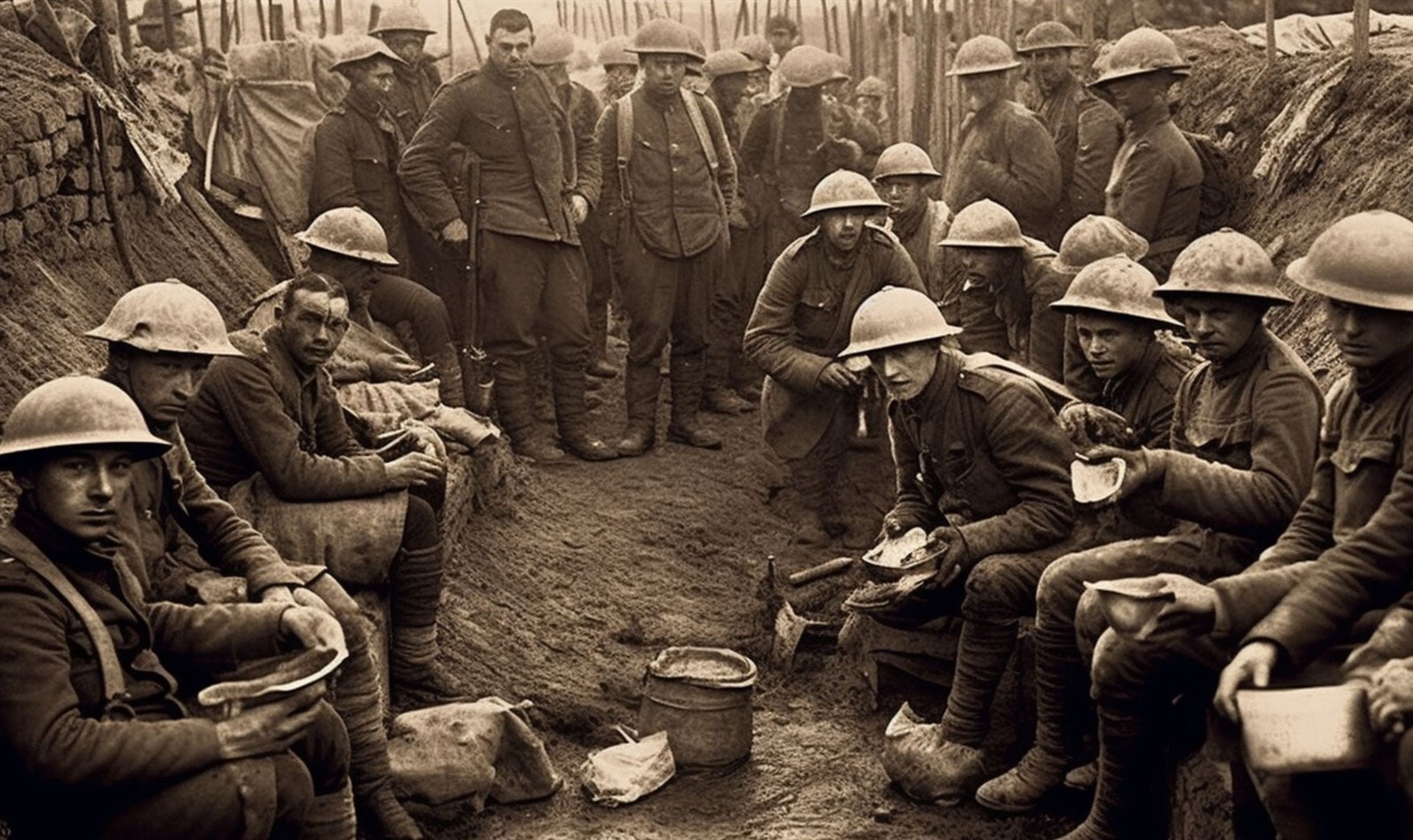 WW1 WWI INFANTRYMEN TRENCHES GLOSSY POSTER PICTURE PHOTO PRINT BANNER ...