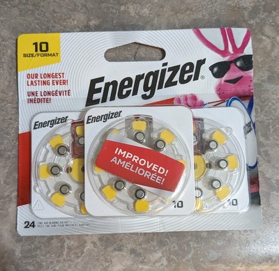 Energizer Size 10 24 Zinc Air Hearing Aid Batteries 11/2026 | eBay