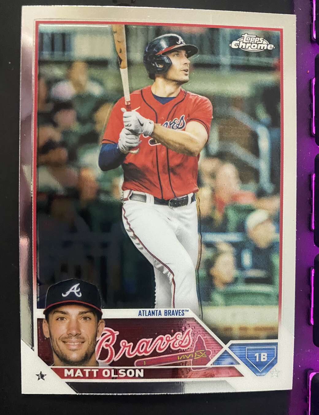 2023 TOPPS CHROME matt olson braves base ?MVP BUYBACK? #163 | eBay