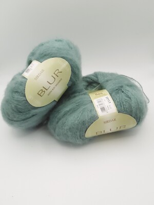 Sirdar Blur Kid Mohair 205yds 50g 0716 Blue England 2 Skeins | eBay