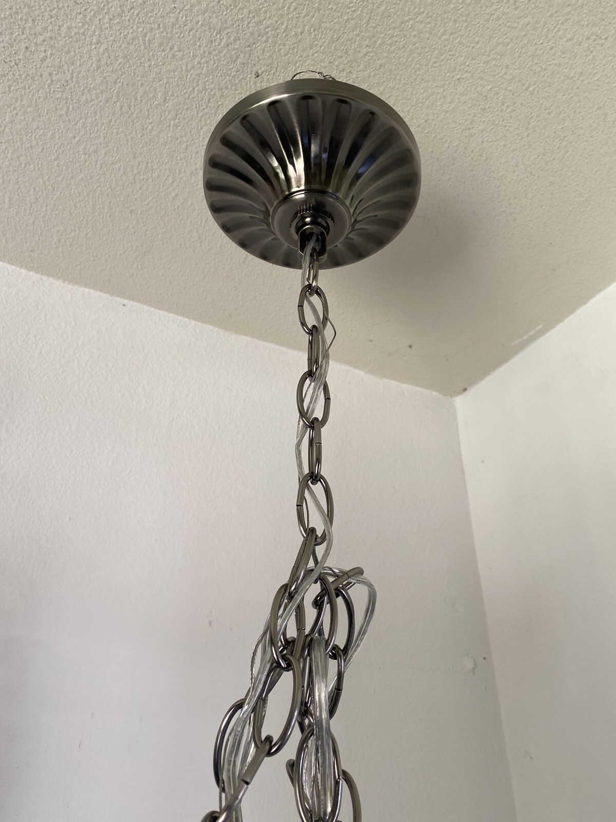 3 Crystal 0320640 Colfax Allen Roth Light Polished Pewter Pendant for ...