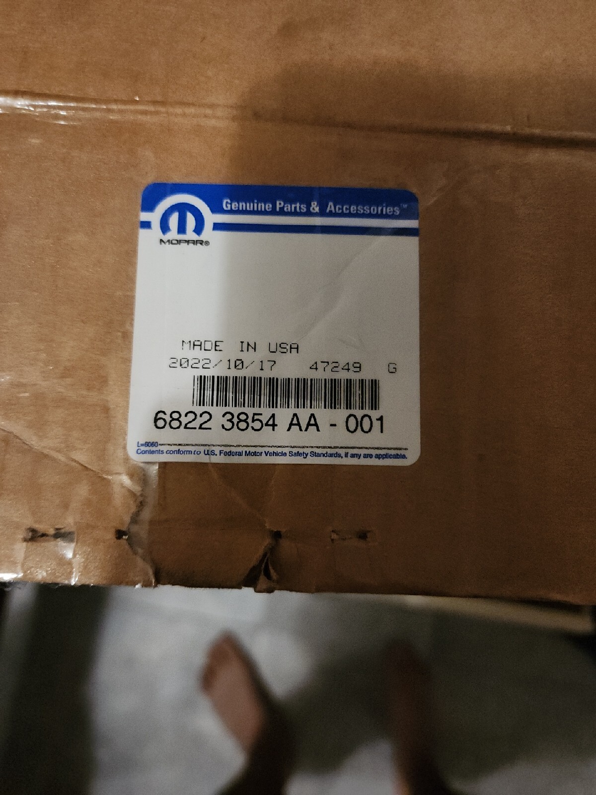 Dodge Jeep Chrysler 3.6 Motor Rear Main Seal | 68223854AA | Genuine OEM