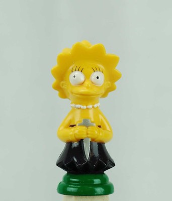 1991 The SIMPSONS 3-D CHESS Game Piece Replacement Part - Purple LISA ...