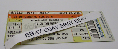 TV On The Radio OCT 21, 2008 First Avenue Minneapolis Minnesota Ticket ...