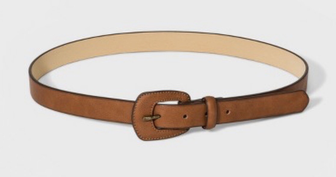 NEW Universal Thread Women’s Tan Leather Buckle Belt Sz Small | eBay