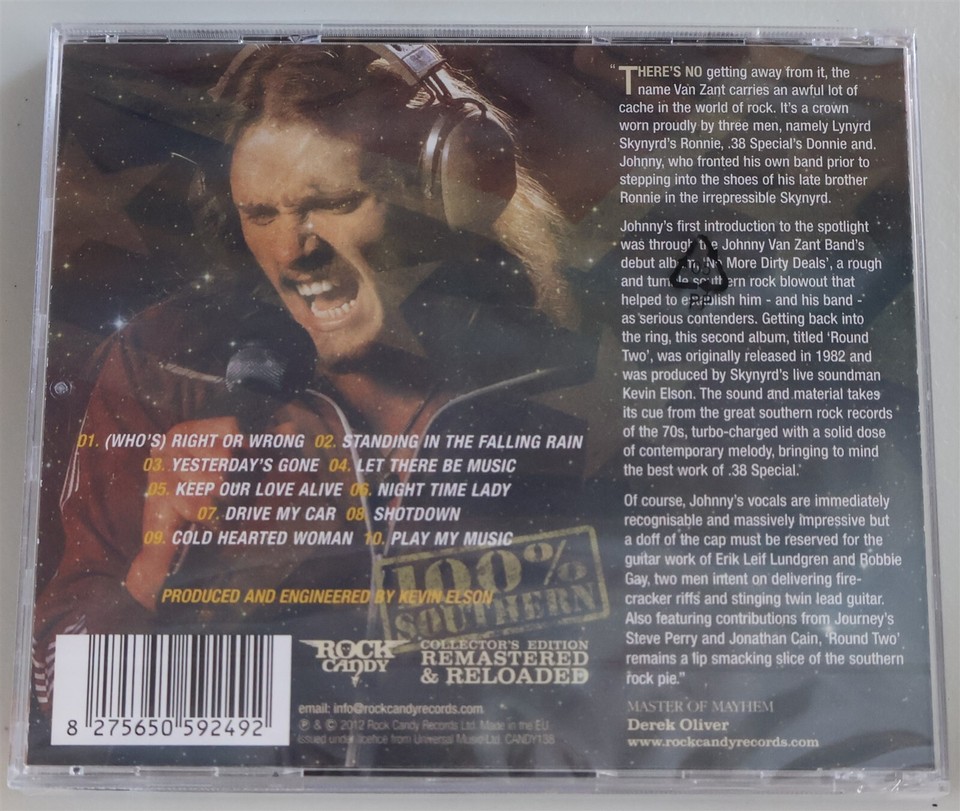 The Johnny Van Zant Band Round Two CD new Rock Candy Records Reissue | eBay