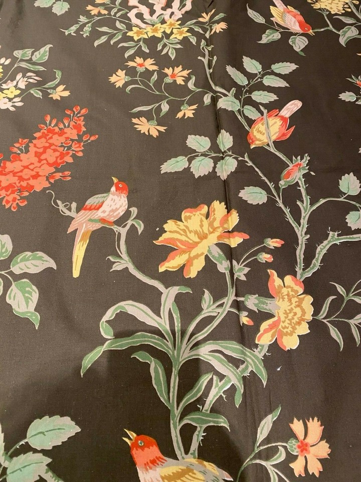 Rare Greeff Vintage Fabric 1979 Lilacs & Roses from the Designer ...