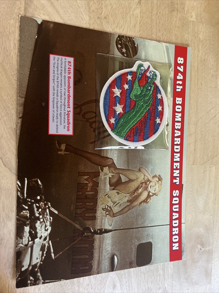 874th BOMBARDMENT SQUADRON ~ Willabee & Ward WWII AIR WAR PATCH ~ Lady ...