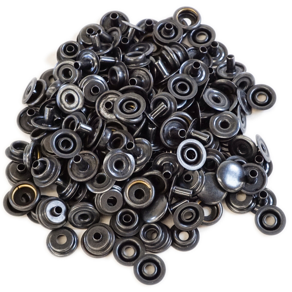 Springfield Leather Company Line 20 Black Snaps 10 & 100 Packs | eBay